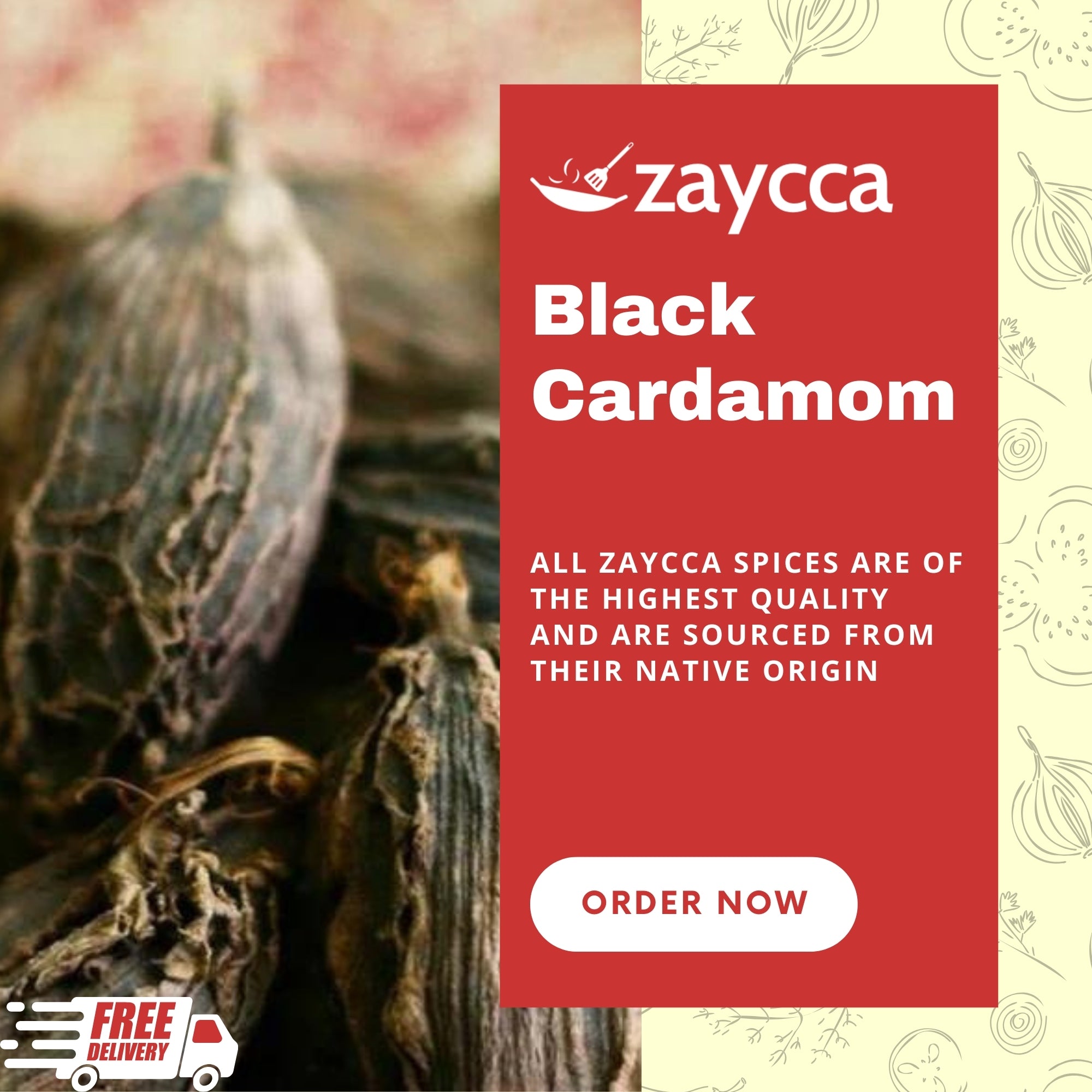 Black Cardamom | Kali Ilaichi | काली इलायची – zaycca